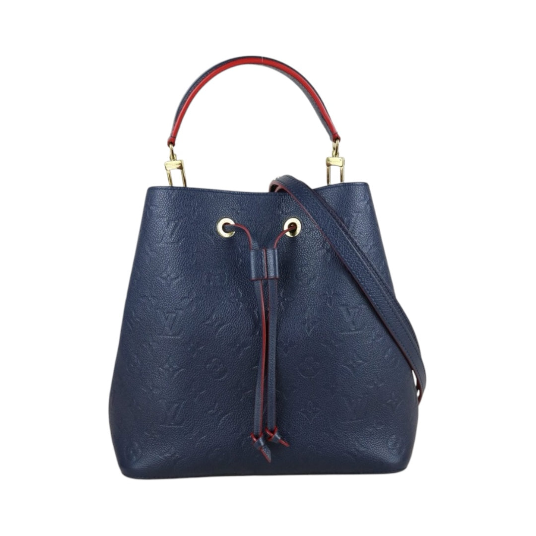 Very Good ( Rank A)｜ LV Monogram Leather Shoulder Bag Blue IC Chips Mo ...