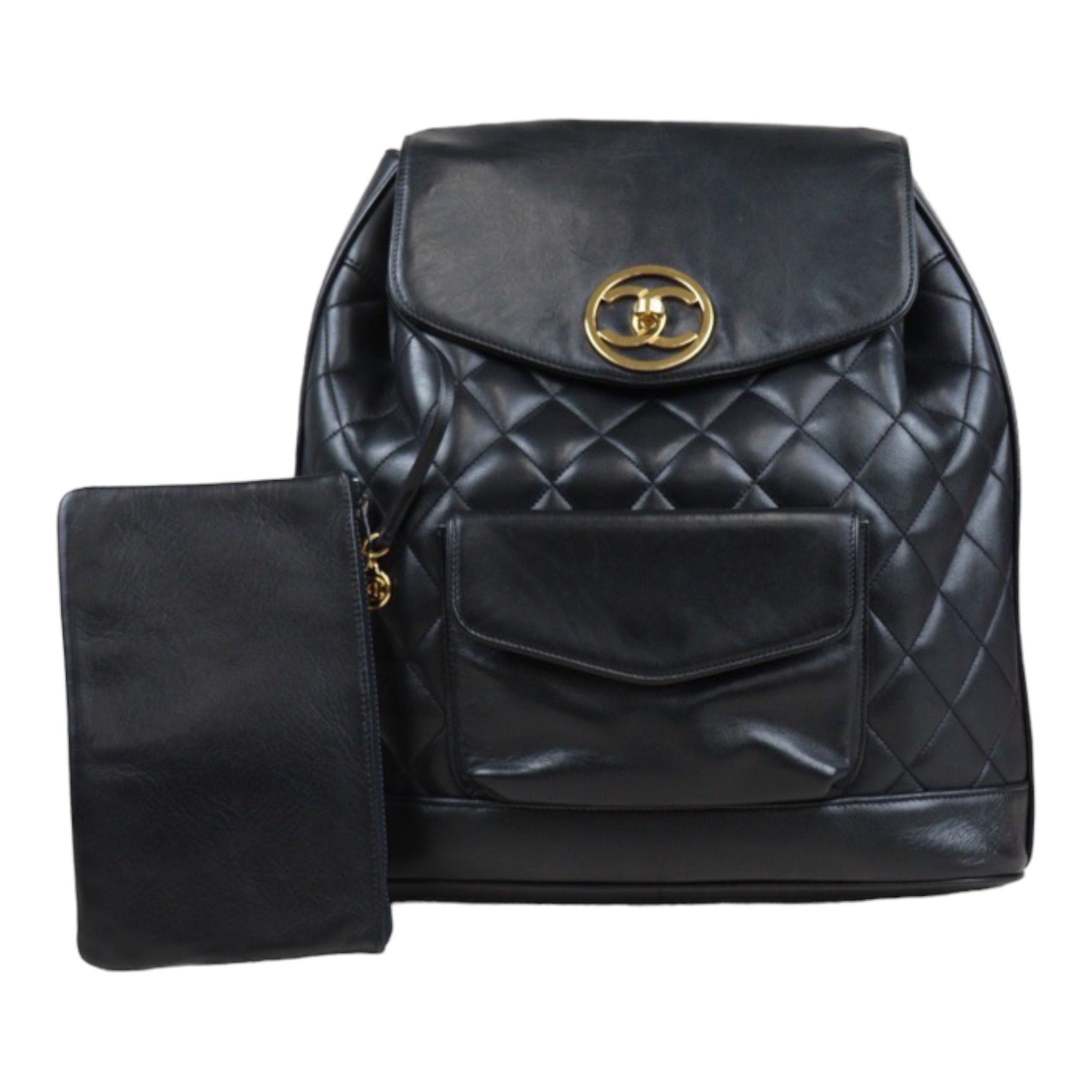 Rank A ｜CHANEL Matrasse Lamb Skin Backpack Made In 1996～1997 Year ｜231 ...