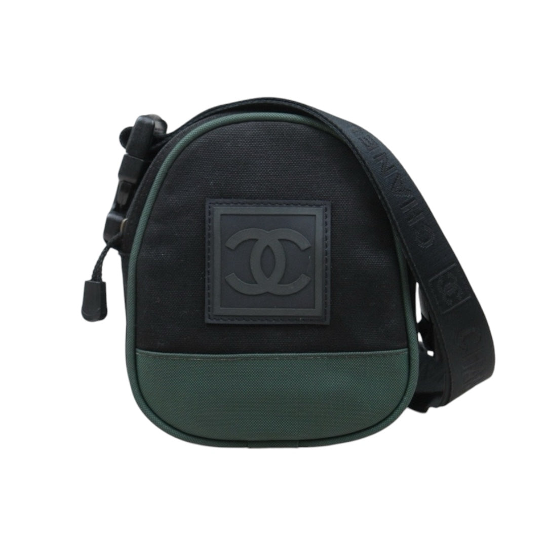 Good ( Rank AB)｜ Chanel Sports Line Egg shaped Mini Bag Coco Mark Shou ...