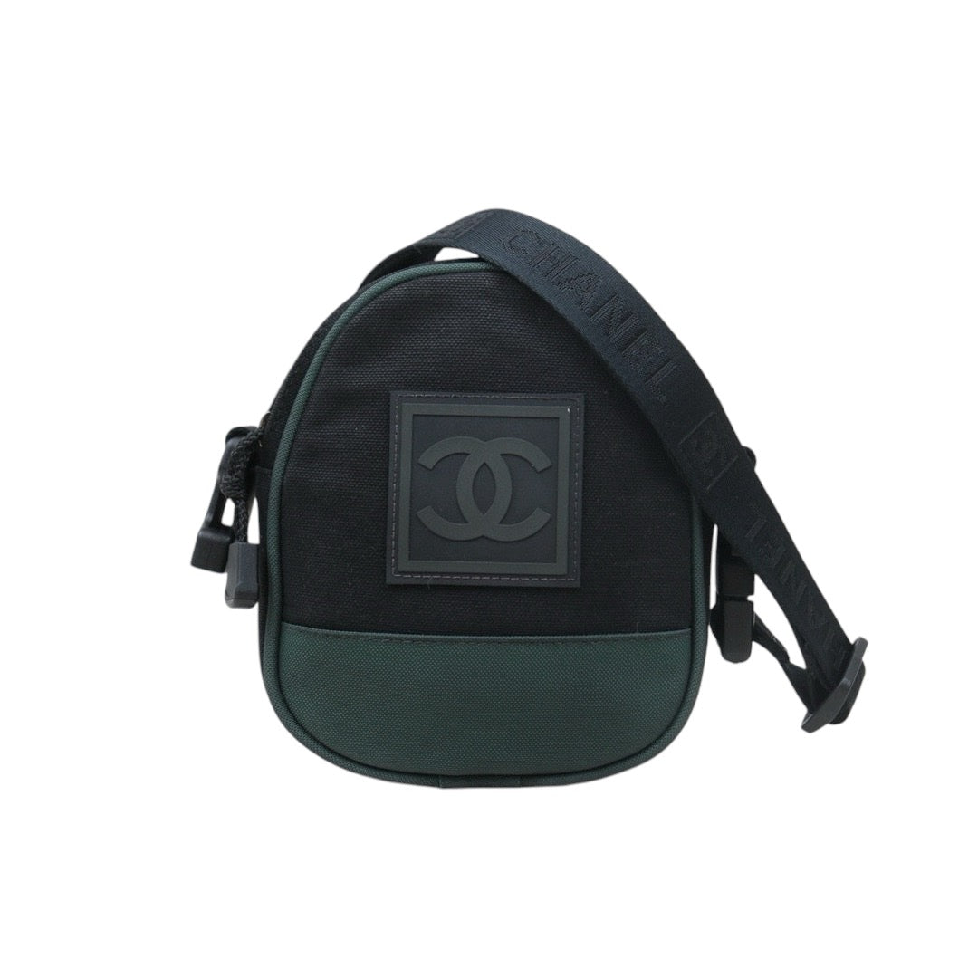 Good ( Rank AB)｜ Chanel Sports Line Egg shaped Mini Bag Coco Mark Shou ...